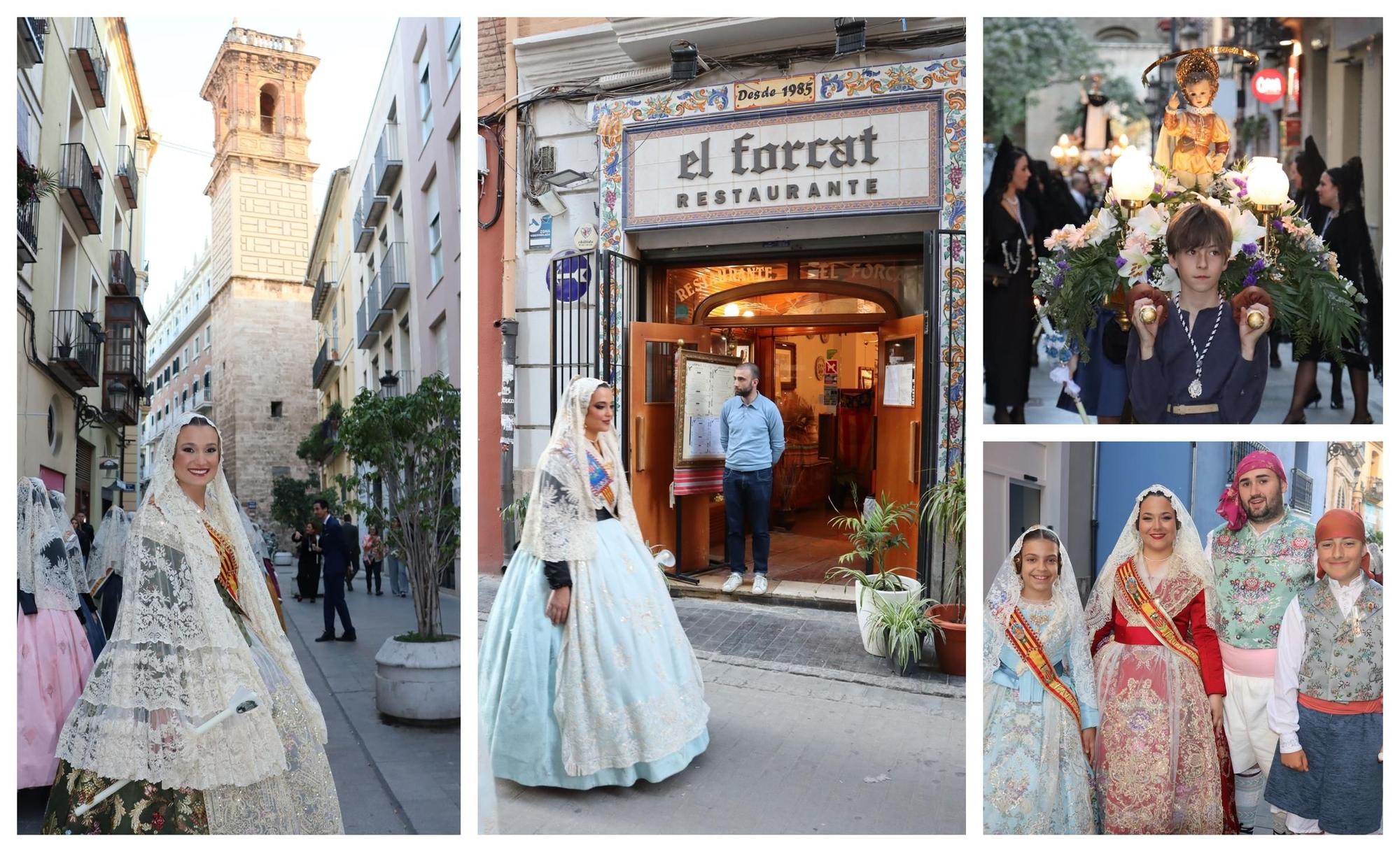 Séquito fallero para el Sant Vicent del Carmen