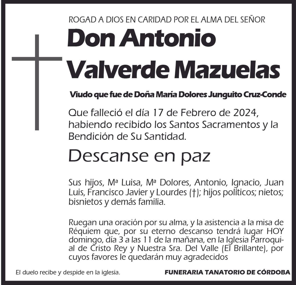 Antonio Valverde Mazuelas