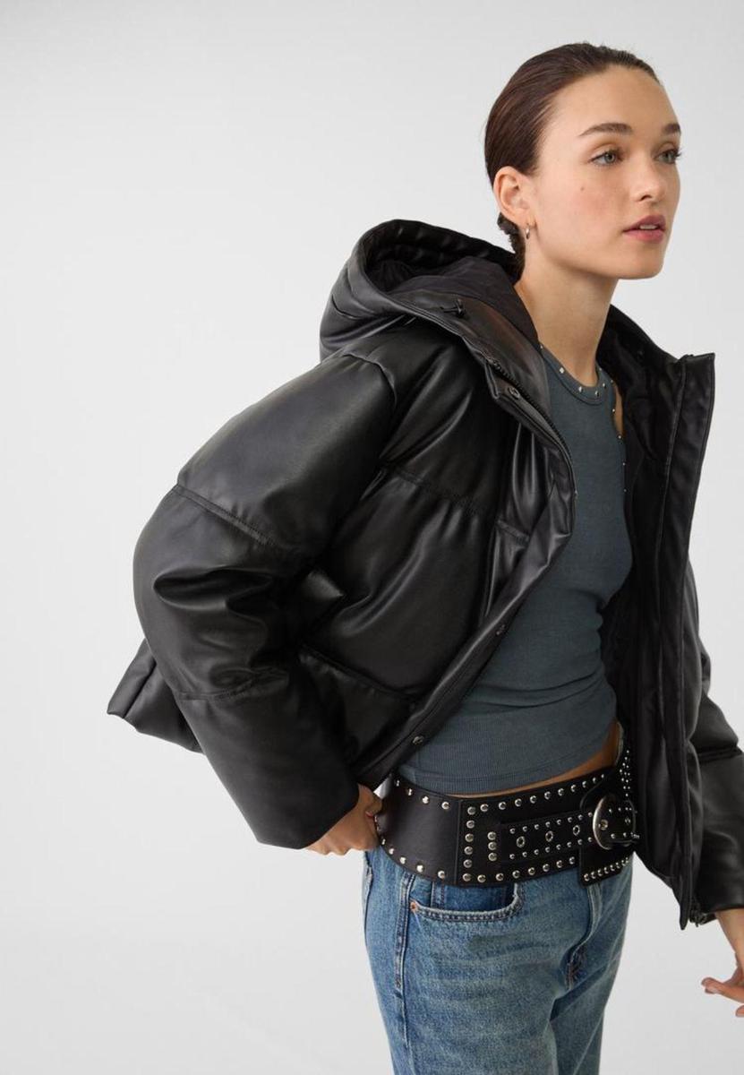STRADIVARIUS CHAQUETAS CUERO MUJER | Las 8 chaquetas efecto cuero de ...