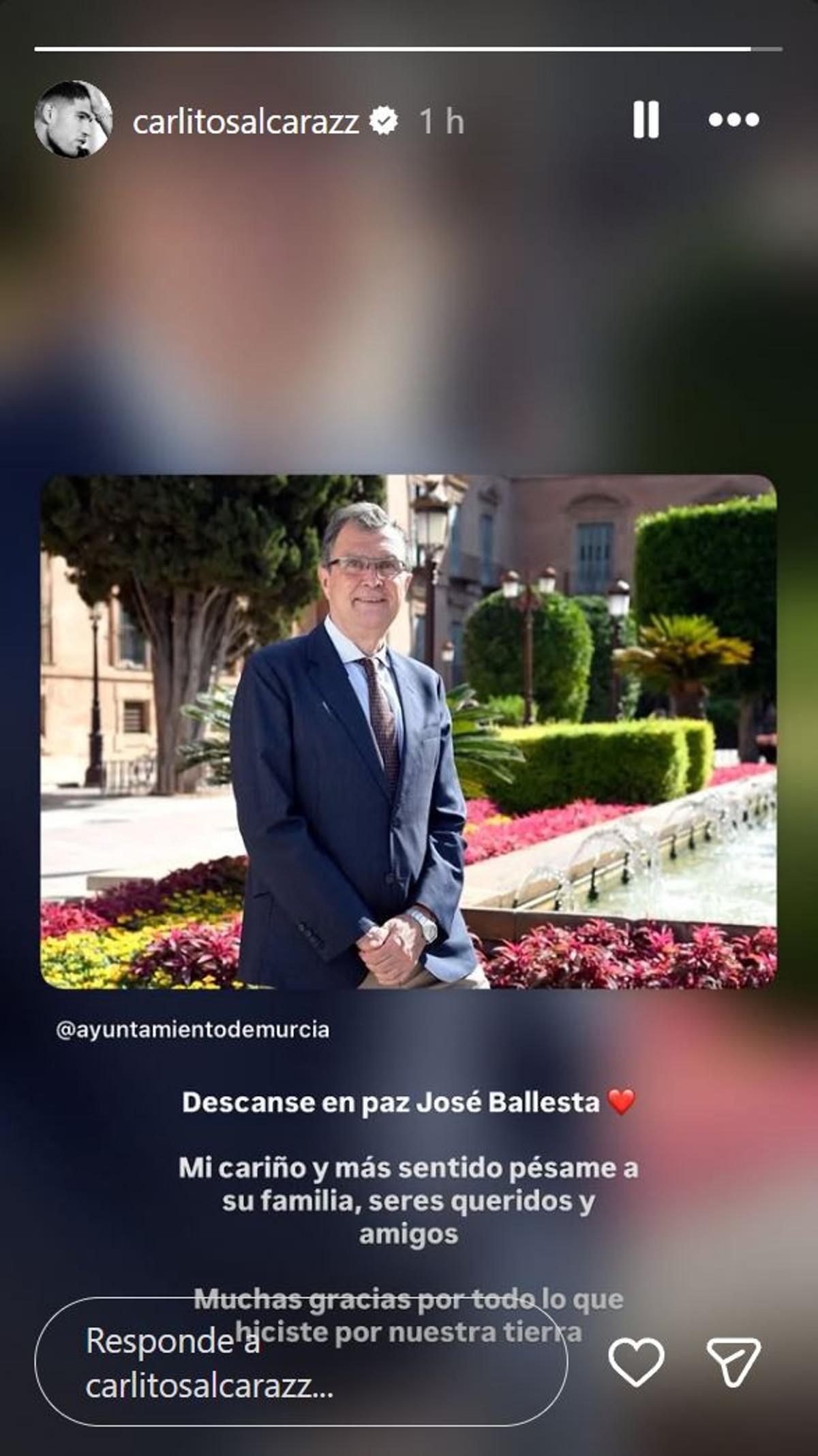 Directo Ballesta | Las reacciones al fallecimiento del malcalde de ...