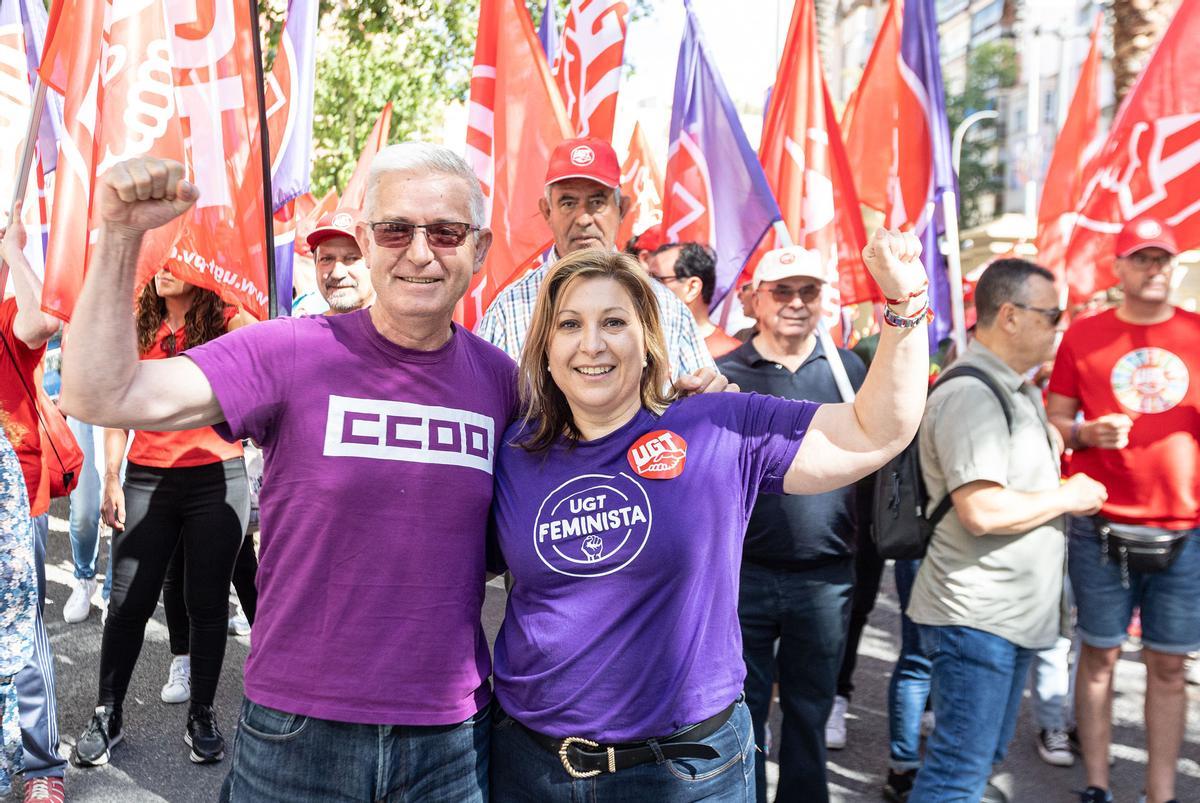 Manifestación del Primero de Mayo en Alicante