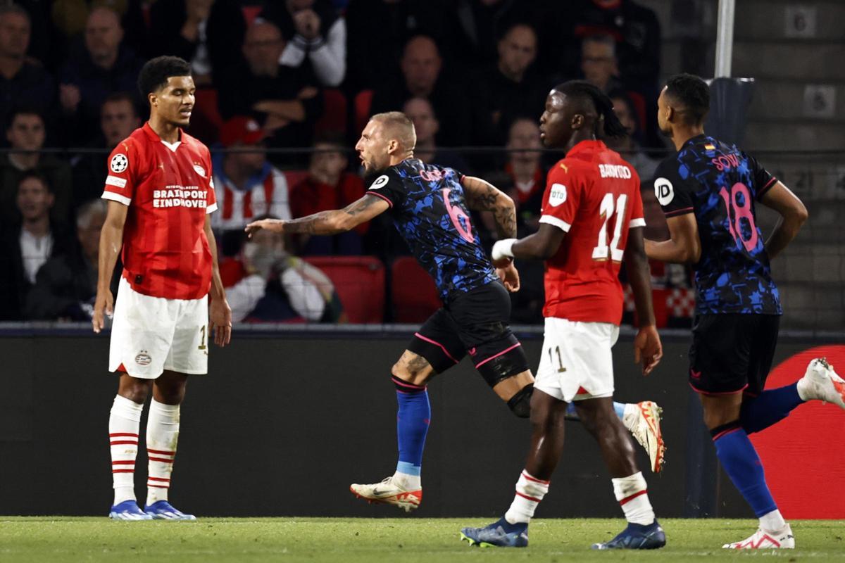 Champions League | PSV - Sevilla, en imágenes