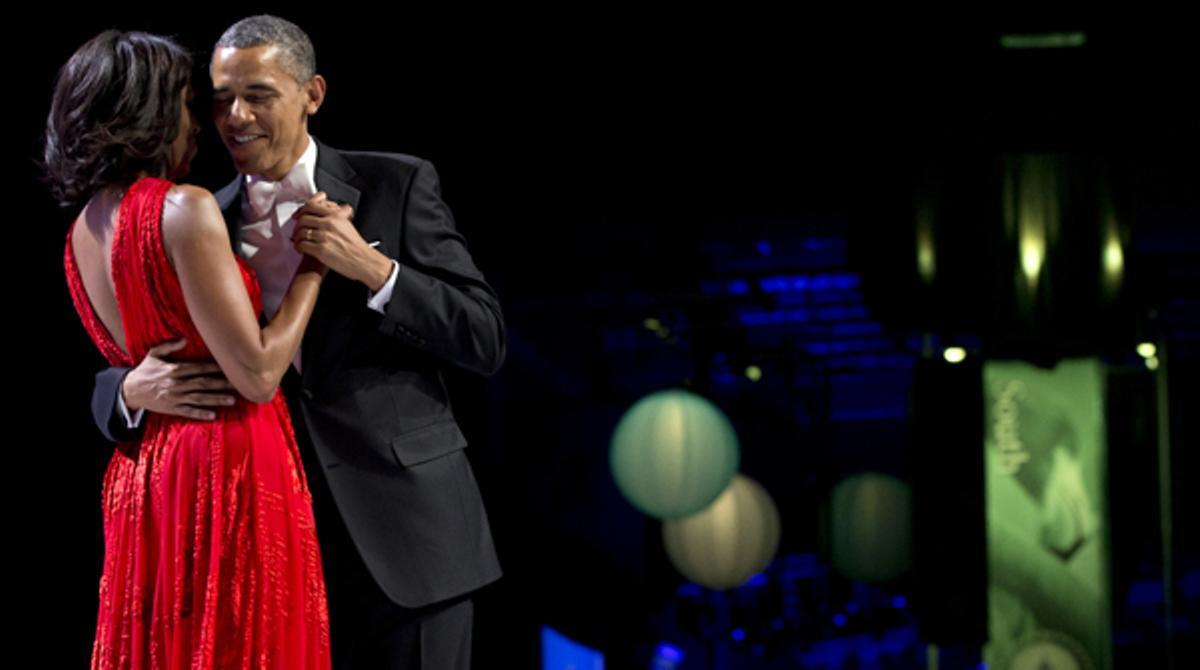 Barack y Michelle Obama en el baile de inauguración