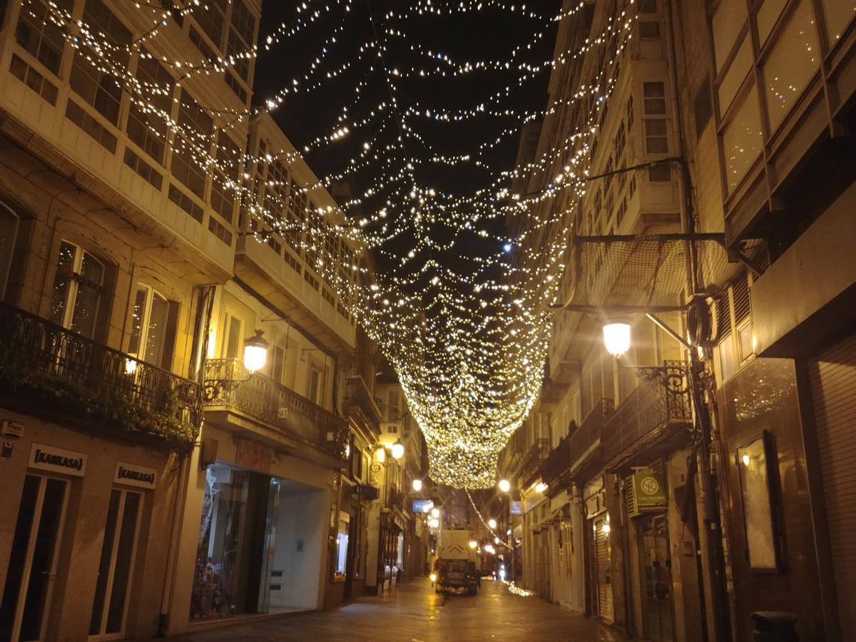 NAVIDAD A CORUÑA Navidad adelantada en la calle Real de A Coruña