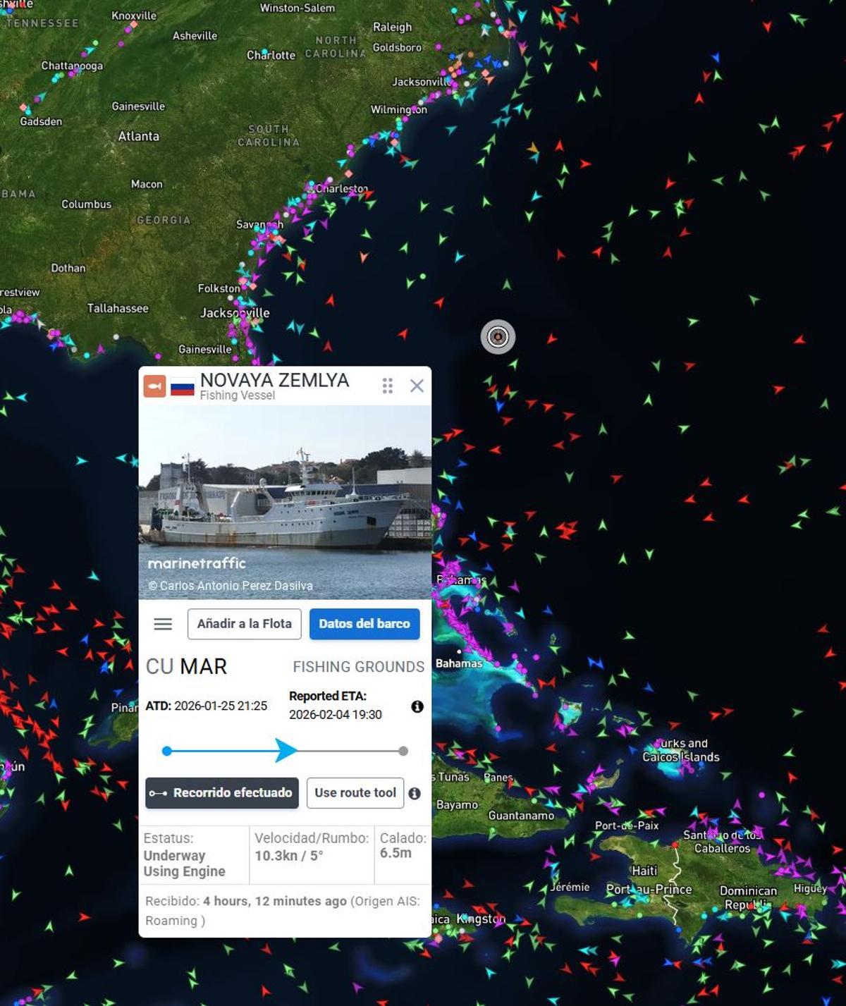 El pesquero de capital gallego «Novaya Zemlya» retorna al caladero tras ...