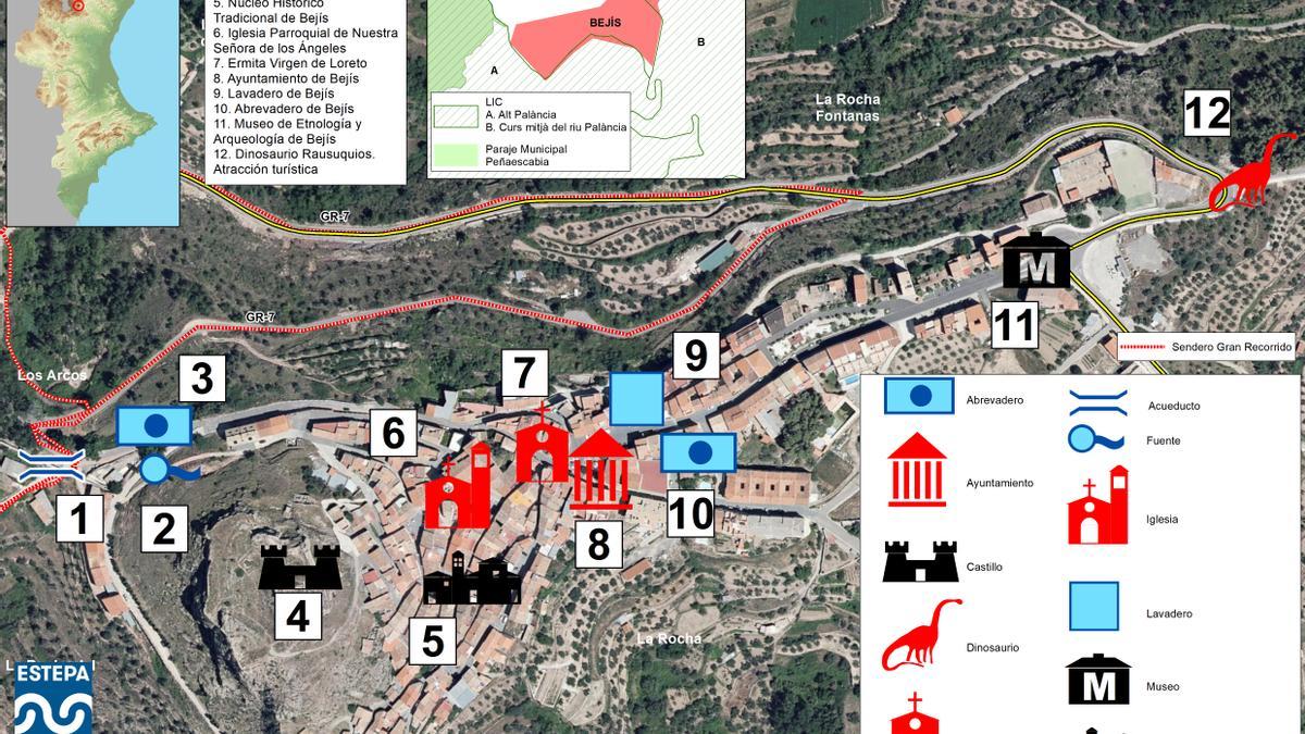 Bejís, en la confluencia de ríos Palancia y Canales