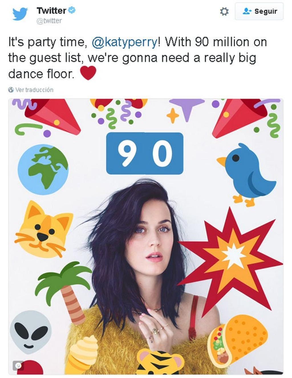 Katy Perry es la famosa con más seguidores en Twitter - Cuore