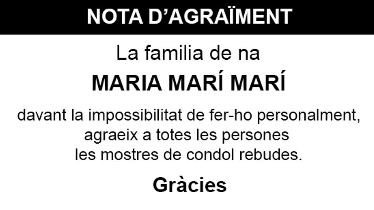 Nota Maria Marí marí