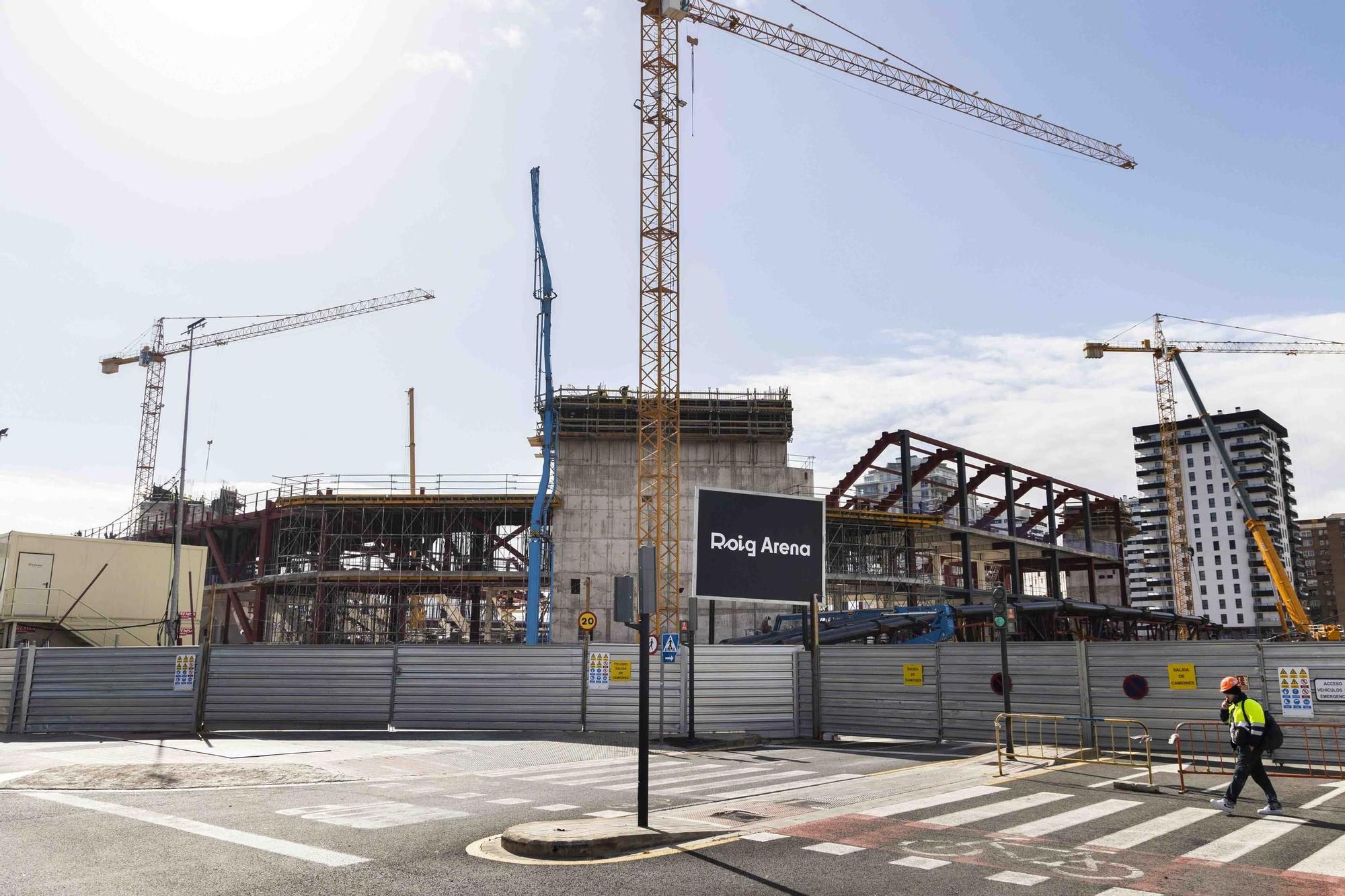 Así avanzan las obras del Roig Arena