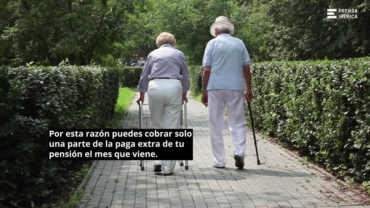 Pensionistas, solo cobraréis una parte de la paga extra en junio: esta ...