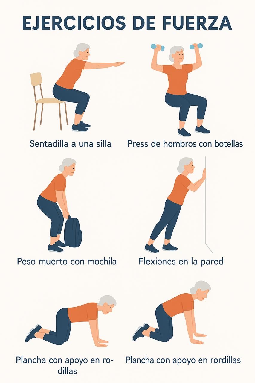 EJERCICIOS FUERZA MUJERES 50 AÑOS | Ejercicios de fuerza específicos ...