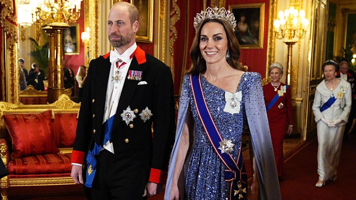 Kate Middleton impacta con su look de gala en la cena ofrecida al ...