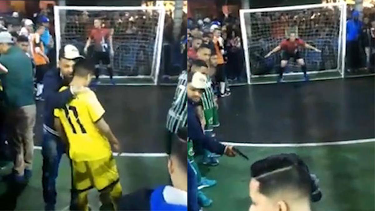 Quién dijo presión: amenazado con una pistola antes de tirar un penalt