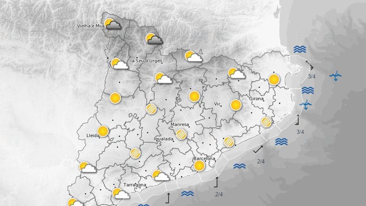 Màximes de 28 graus aquest divendres a la Catalunya central - Regió7
