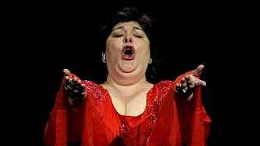 Ana María Sánchez, en el basílica de San Miguel de Madrid