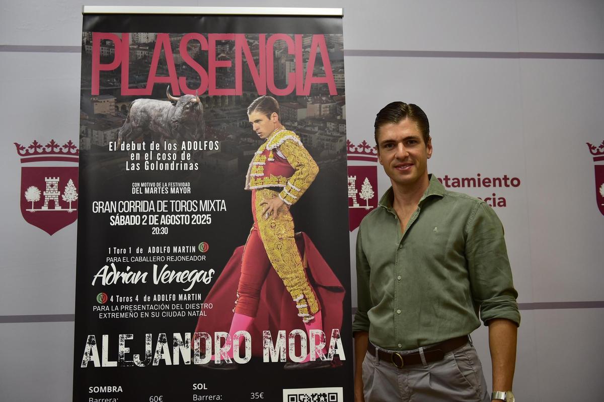 MARTES MAYOR DE PLASENCIA: Alejandro Mora lidiará en solitario cuatro toros