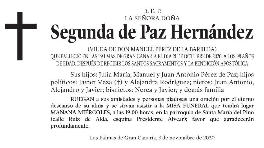 Segunda de Paz Hernández - La Provincia