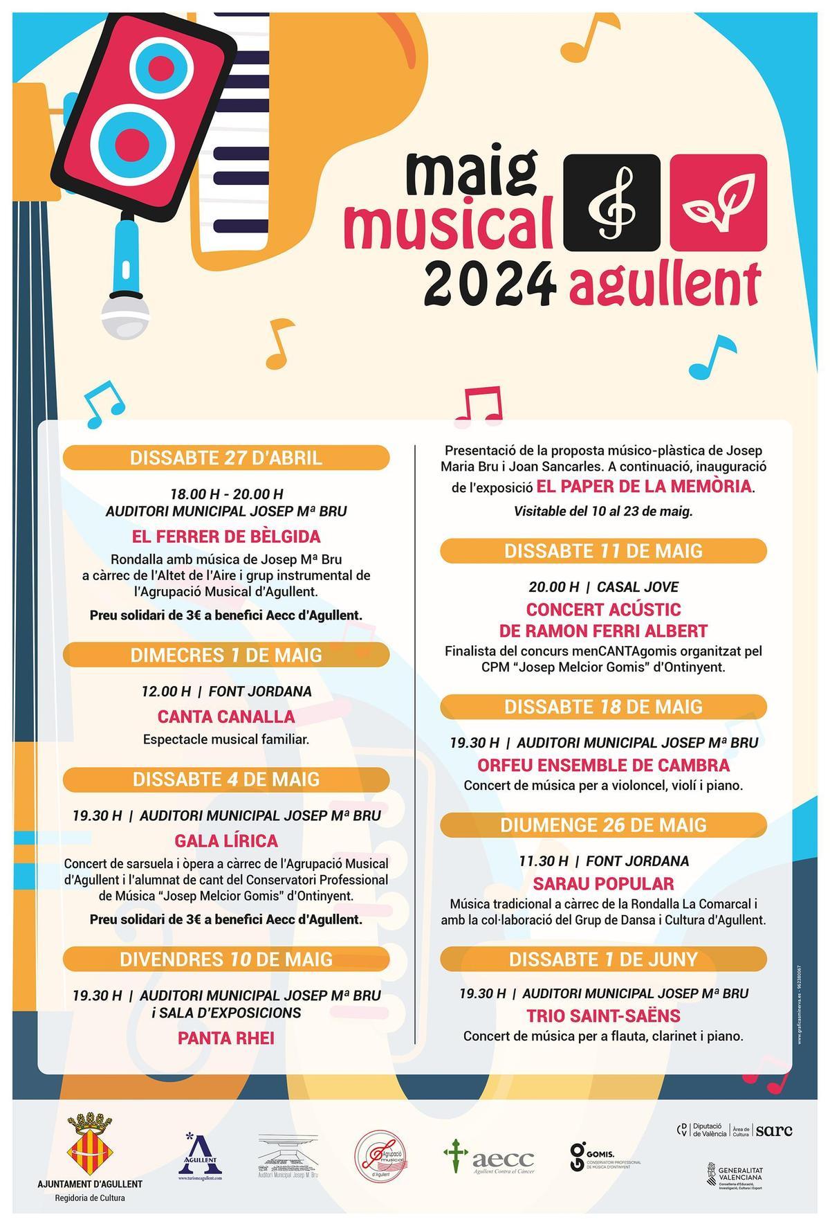 Agullent apuesta por un "Mayo musical"