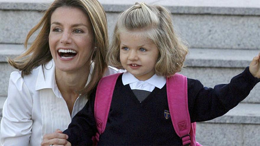 Primer día de colegio de la Infanta Leonor