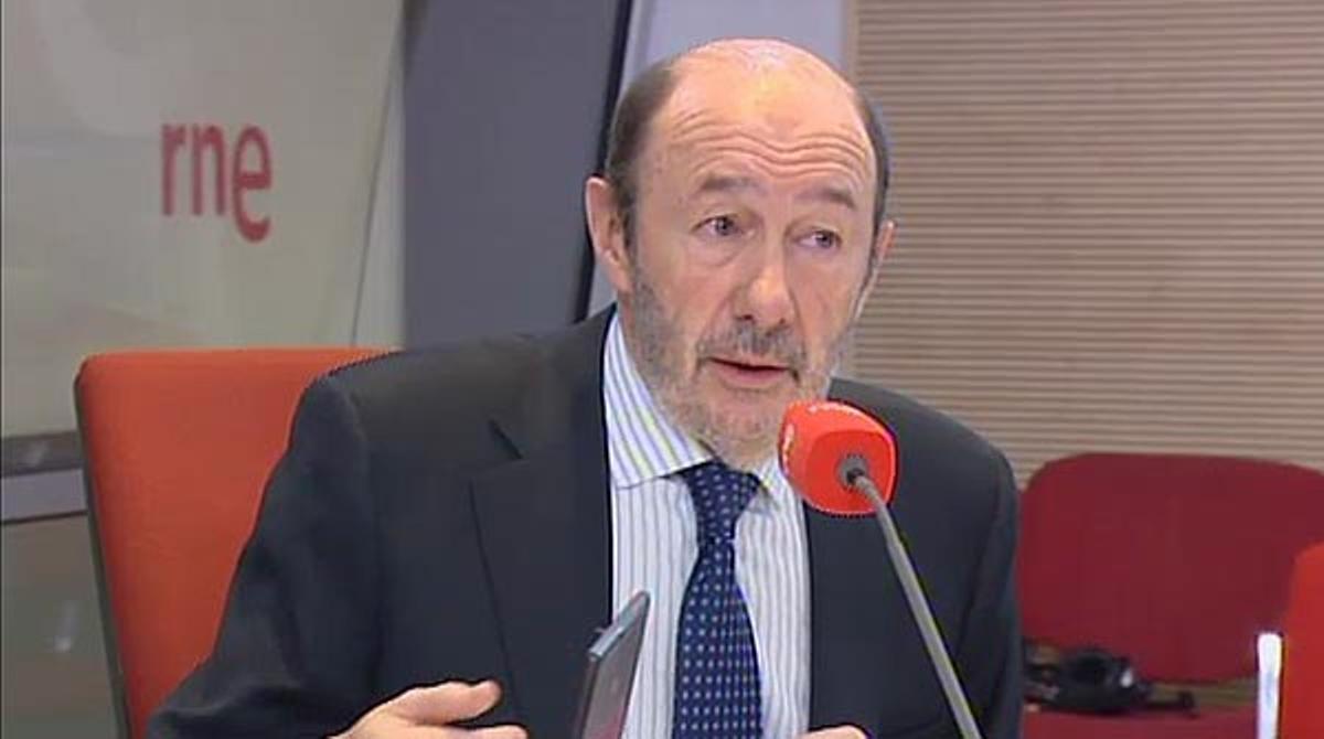 Las palabras de Rubalcaba en el programa de RNE