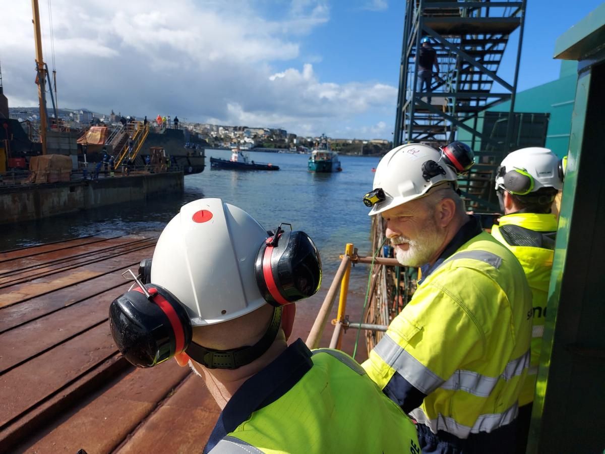 En imágenes: Así fue la botadura del barco no tripulado que construye ...