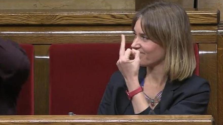 La "peineta" de Jéssica Albiach a Ignacio Garriga, Vox