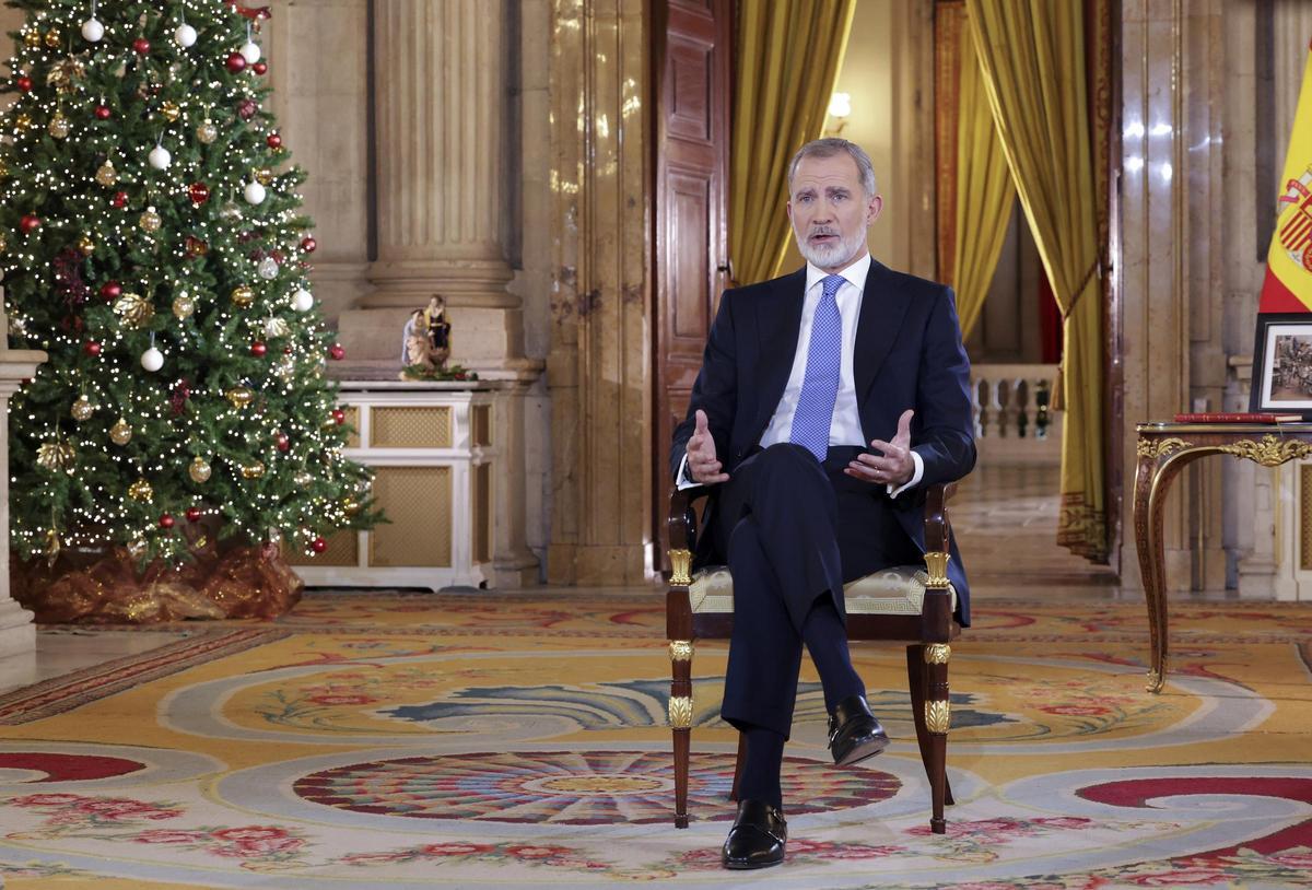 El mensaje de Navidad del rey Felipe VI, en imágenes