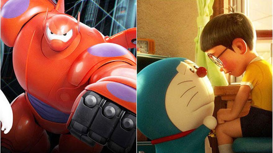 'Big Hero' y 'Doraemon' se enfrentan a los cinco ejércitos de 'El Hobbit'