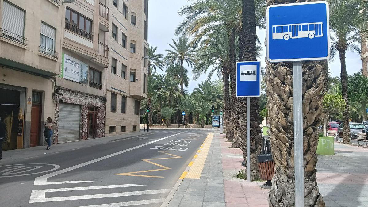 Elche amplía los tramos de carril bus en la ciudad y mejora la ...