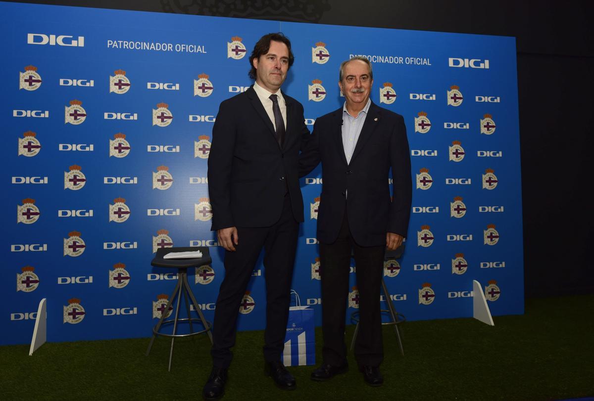 Antonio Couceiro en el acto de presentación de DIGI, patrocinador del ...