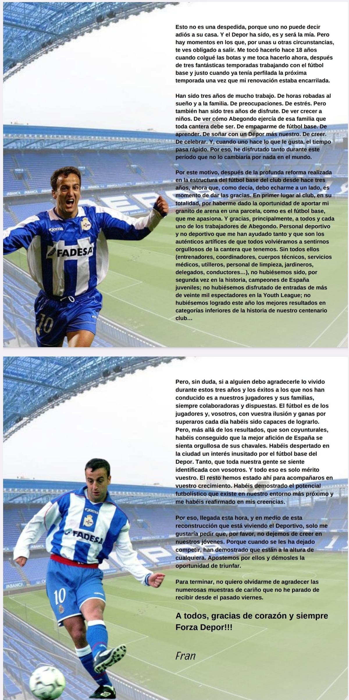 Fran y el sueño de un Dépor “más nuestro”