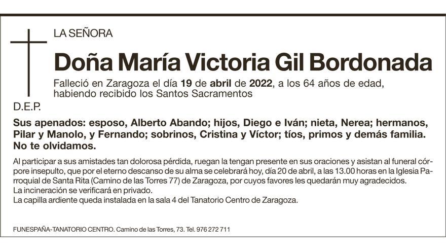María Victoria Gil Bordonada