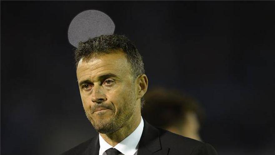 Luis Enrique, sin palabras