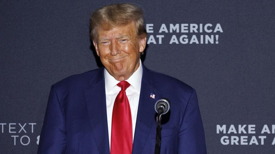Trump presume de sus buenos resultados en las encuestas pese a estar ...
