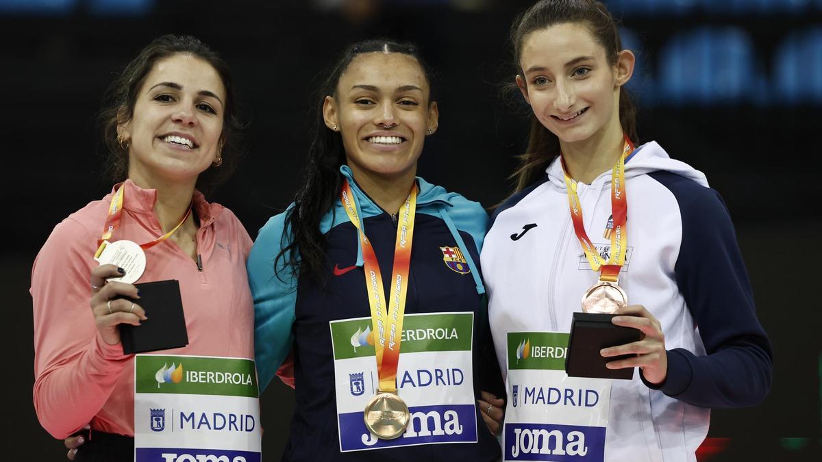 Bronces para Elena Guiu en 60 y Gabriela Sanz en altura en el Nacional ...