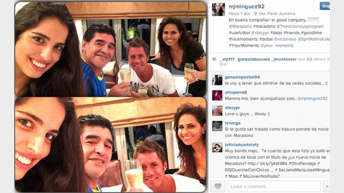 MARÍA JOSÉ MÍNGUEZ: La modelo alicantina a la que se relacionó con Maradona