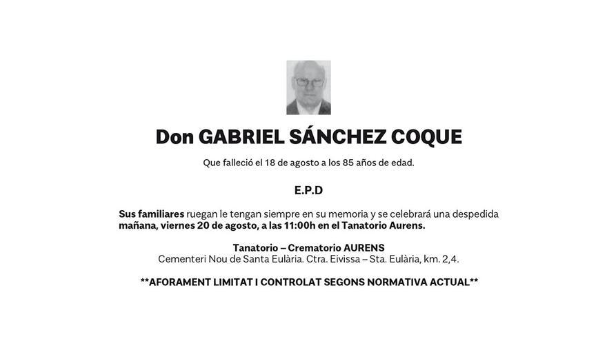 Gabriel Sánchez Coque - Diario de Ibiza