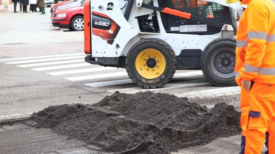 Obras en la calle Santiago Alba Bonifaz