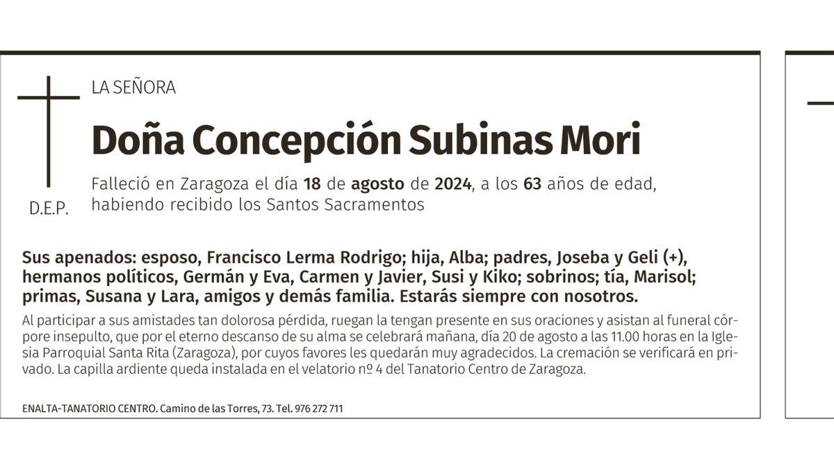 Doña Concepción Subinas Mori