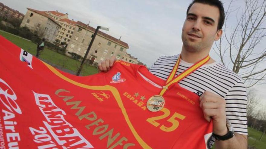 Ruesga, «Asturiano del mes» de enero por su oro en balonmano