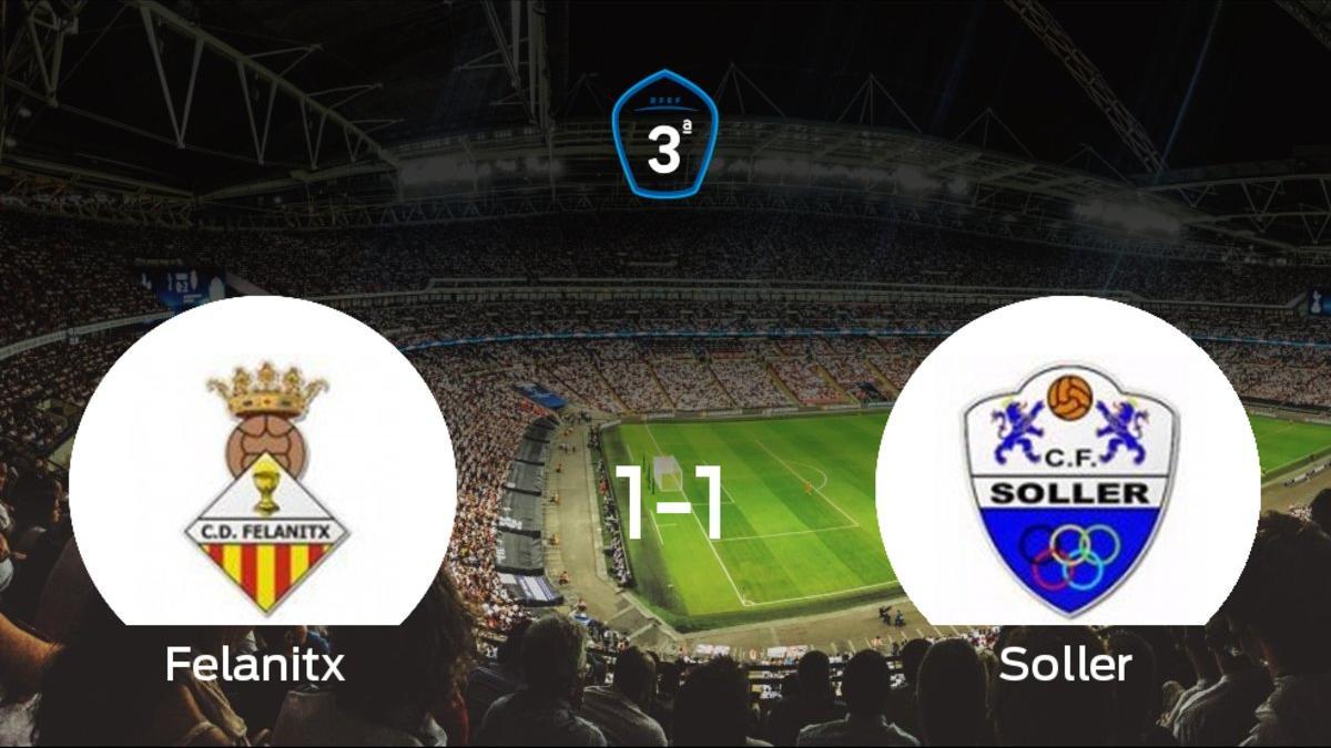 Felanitx 1-1 Soller: El Felanitx y el Soller se repartieron los puntos