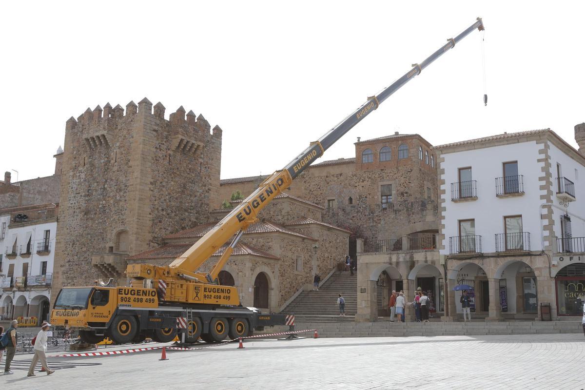 Rodaje en Cáceres: la Edad Media se funde con el siglo XXI