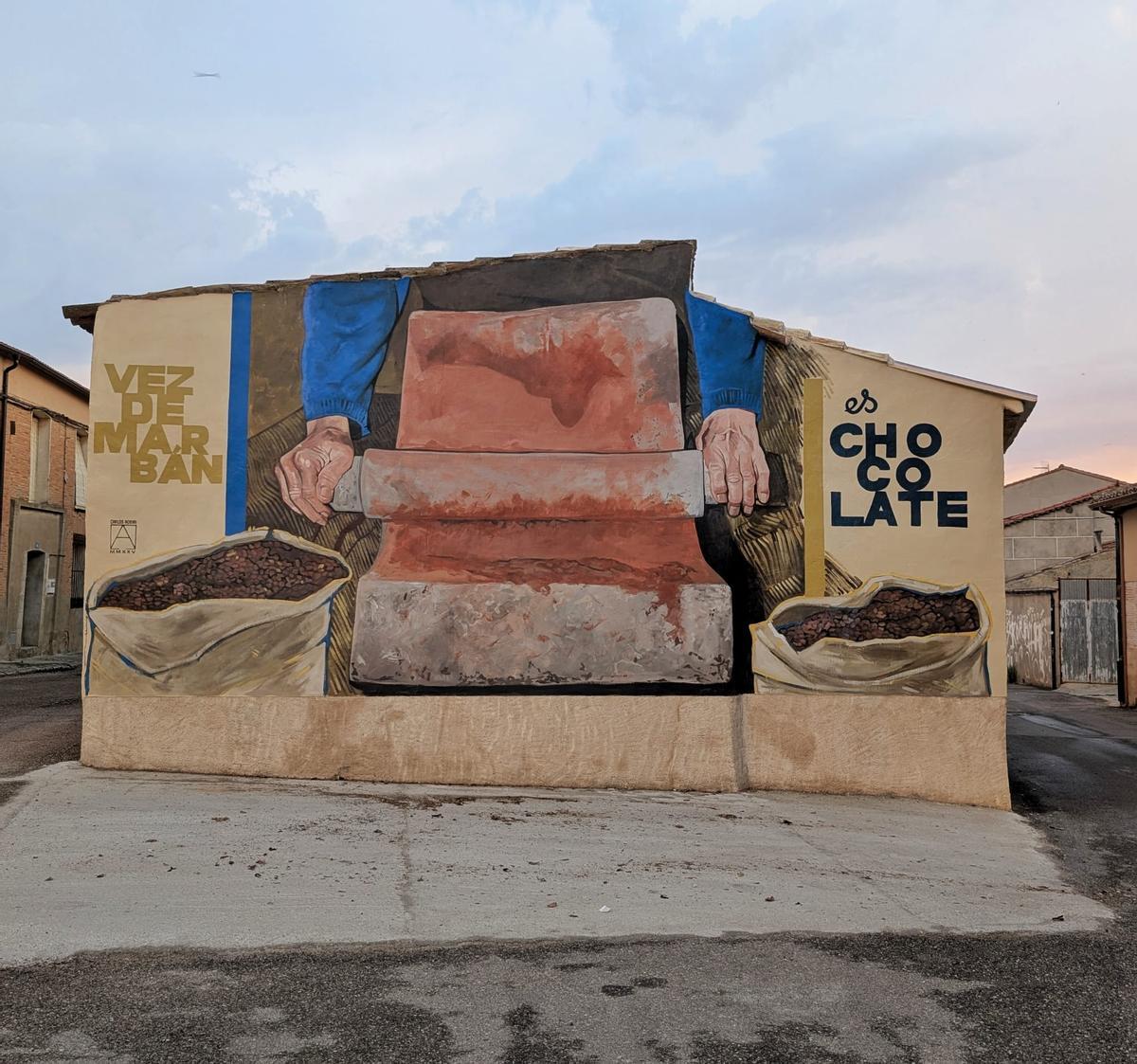 El nuevo mural de Carlos Adeva reivindica el vínculo entre Vezdemarbán ...