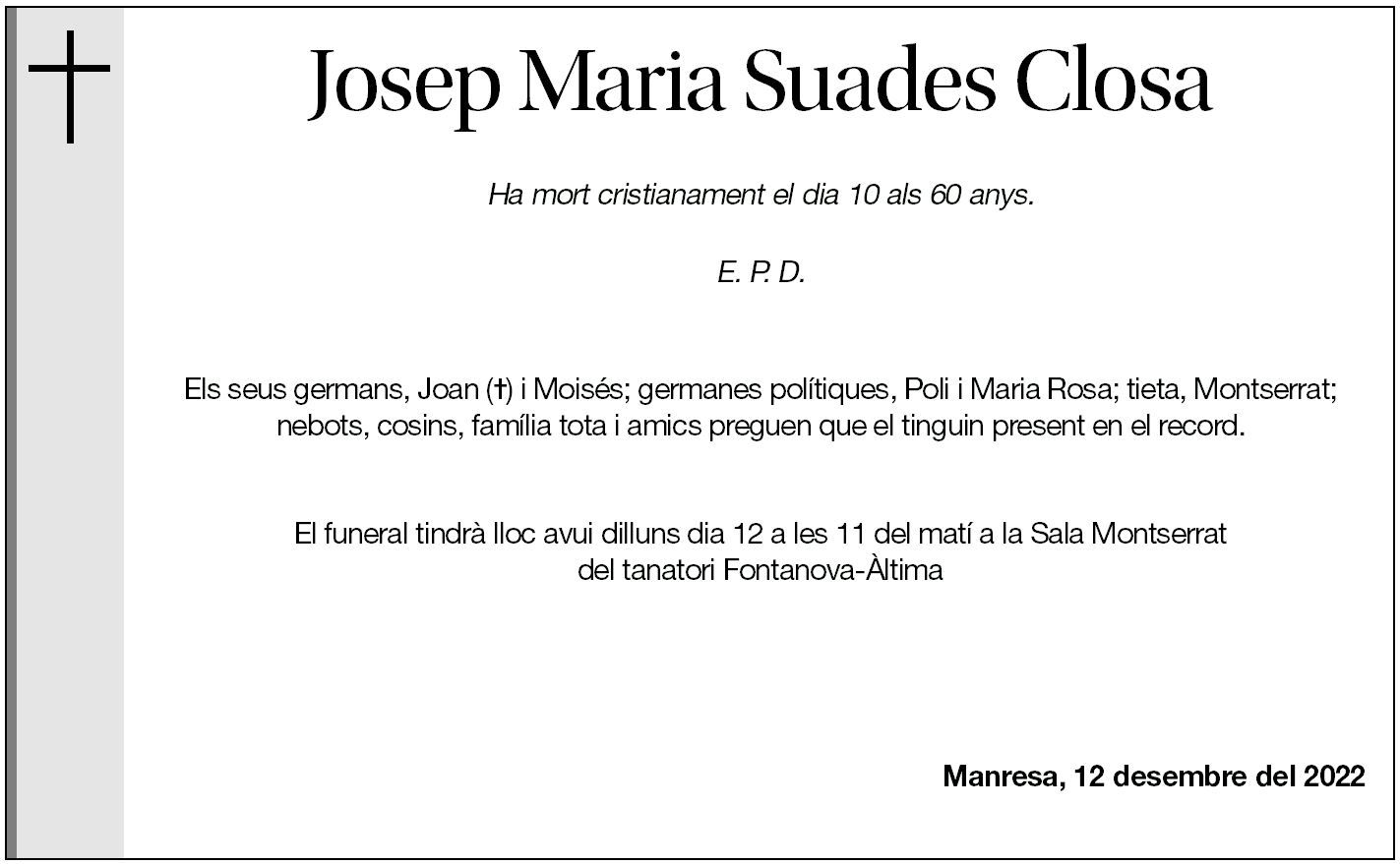 Necrològiques del 12 de desembre del 2022 - Regió7
