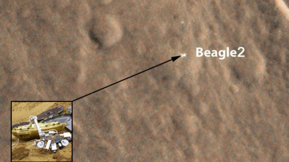 Hallada la 'Beagle-2', una nave desaparecida en Marte en el 2003