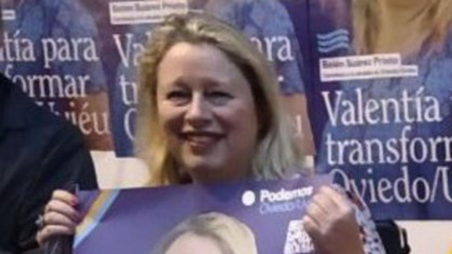 Belén Suárez (Podemos) pega en el Milán