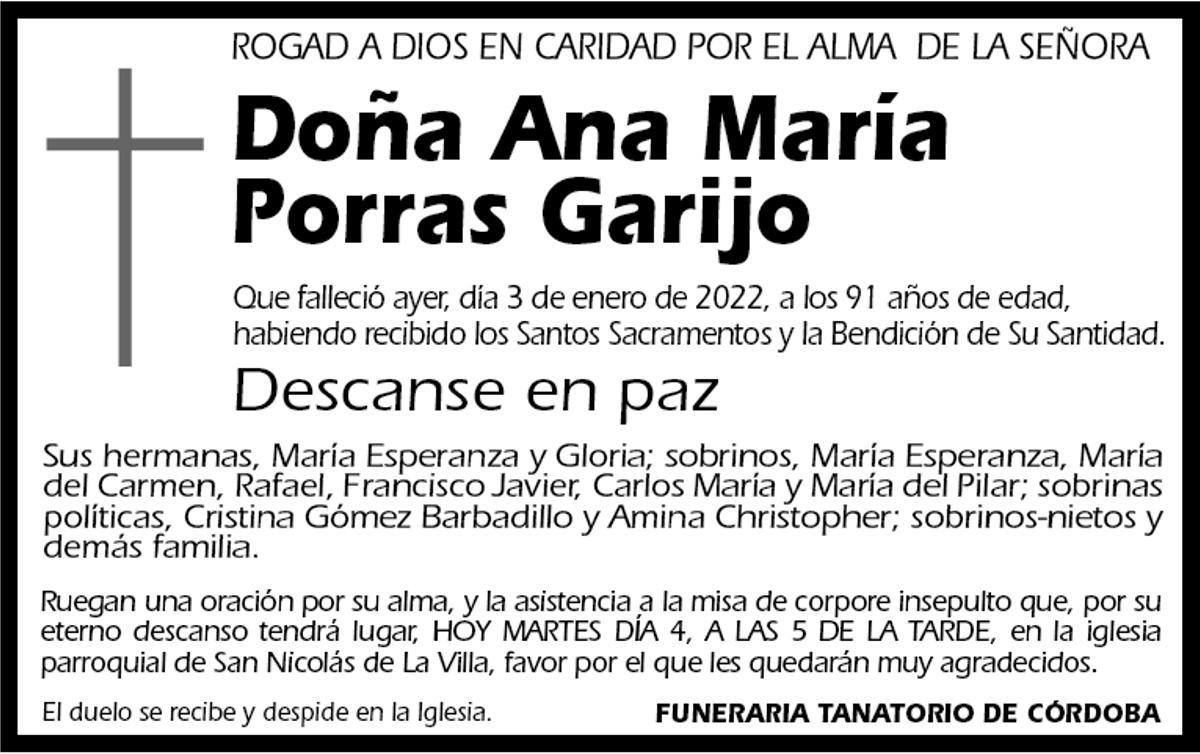 Ana María Porras Garijo