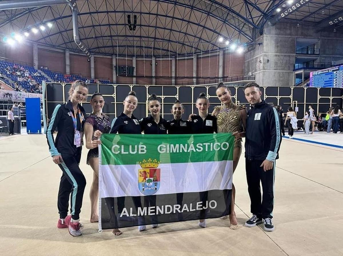 El Gimnástico Almendralejo continúa en la élite de la gimnasia rítmica