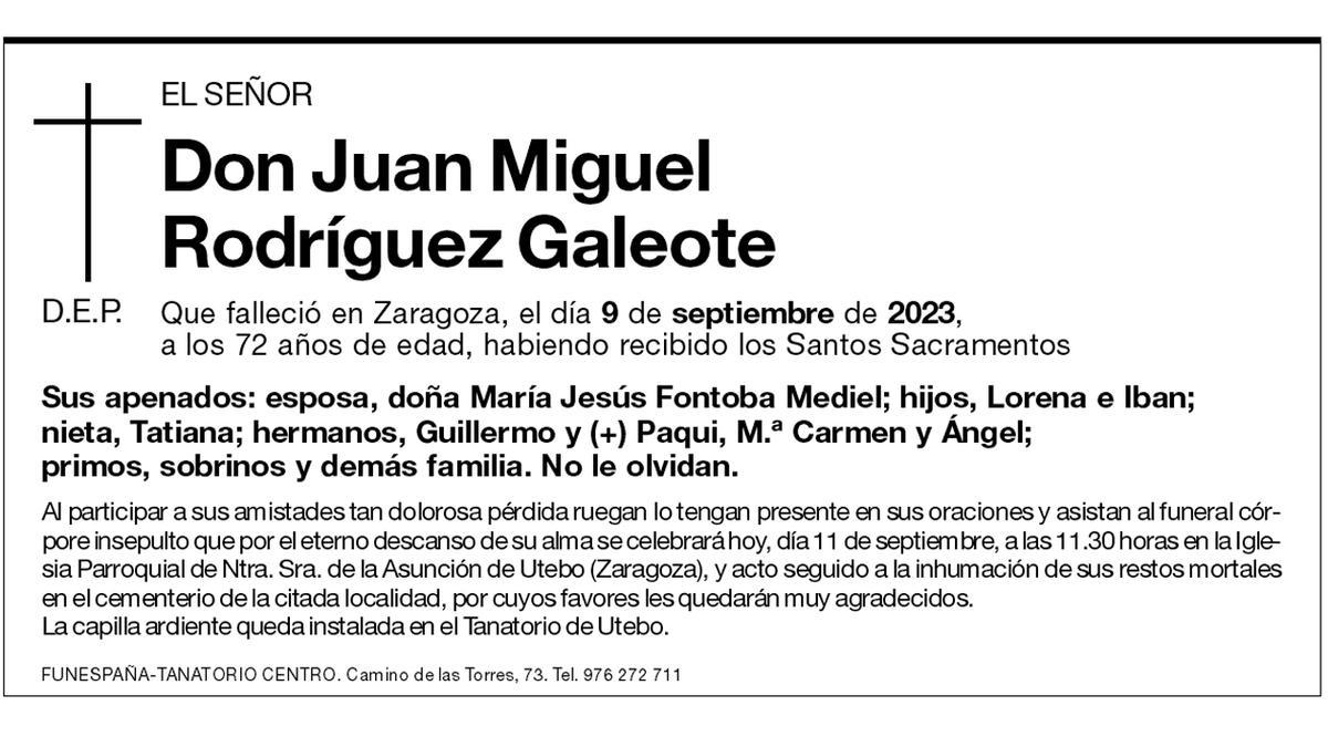 Don Juan Miguel Rodríguez Galeote