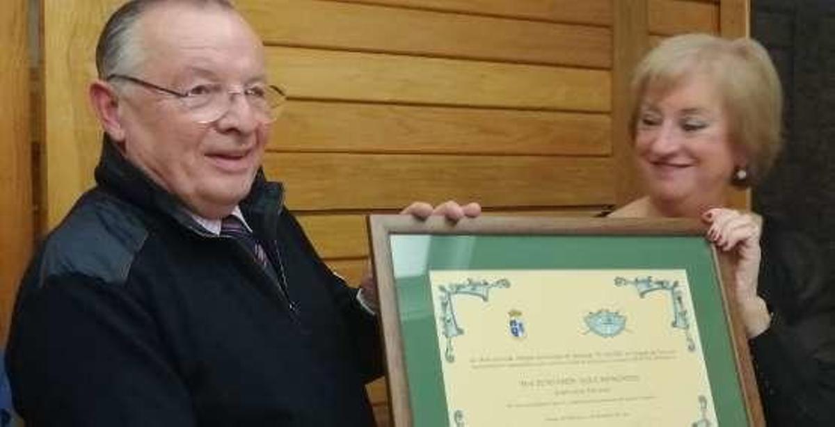 El empresario Benjamín Alba, socio de honor de "El Acebo"